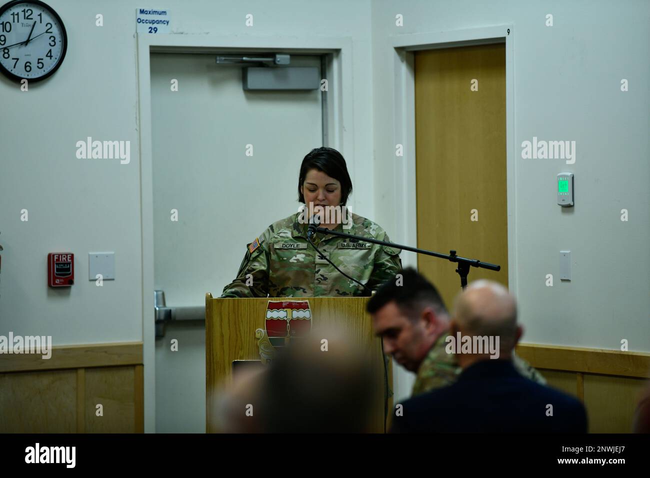 U.S. Army Col. Amanda Doyle, deputy commander of the 205th Regiment ...