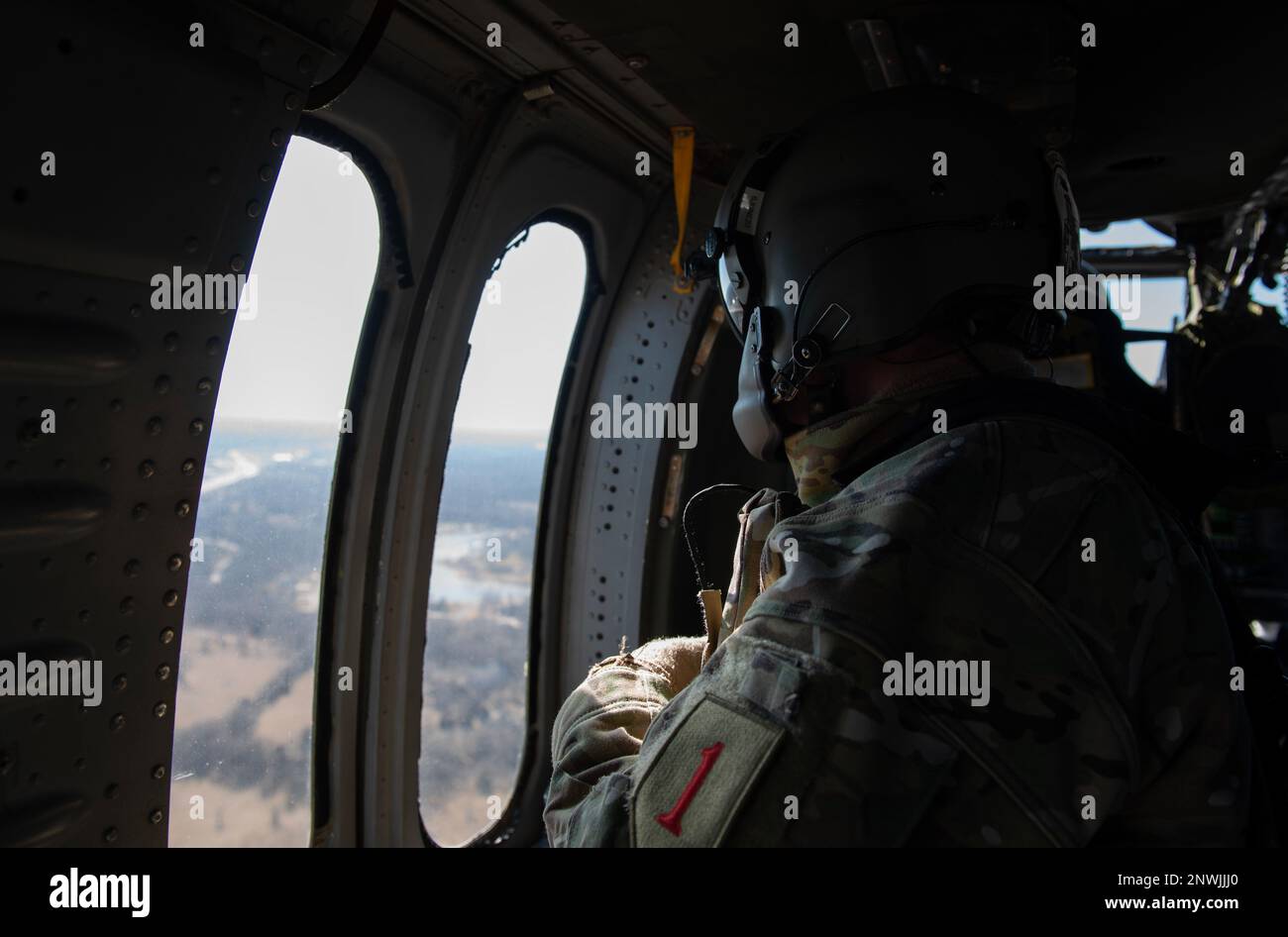 A U.S. Army Soldier assigned to the 3rd Assault Helicopter Battalion ...