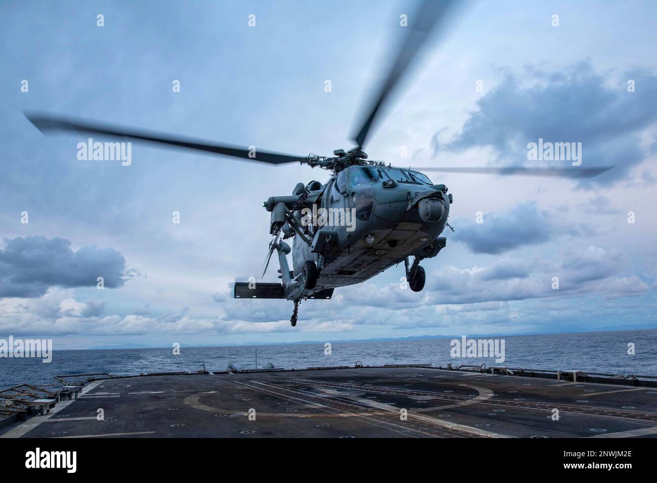 230119-N-TC847-1191 ADRIATIC SEA (Jan. 19, 2023) An MH-60S Nighthawk ...