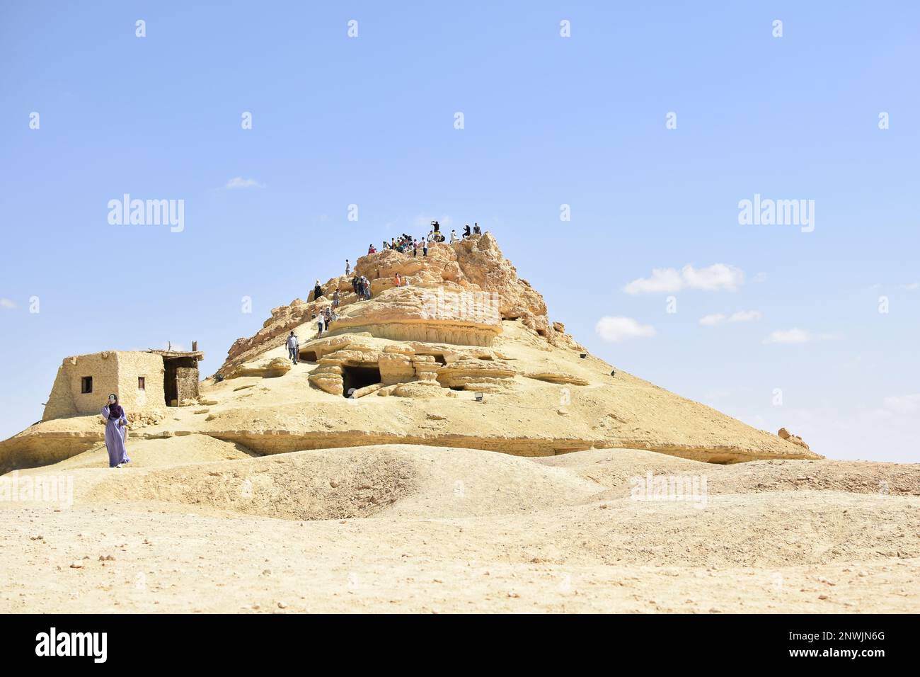 the mountain of the dead at siwa oasis egypt Stock Photo - Alamy