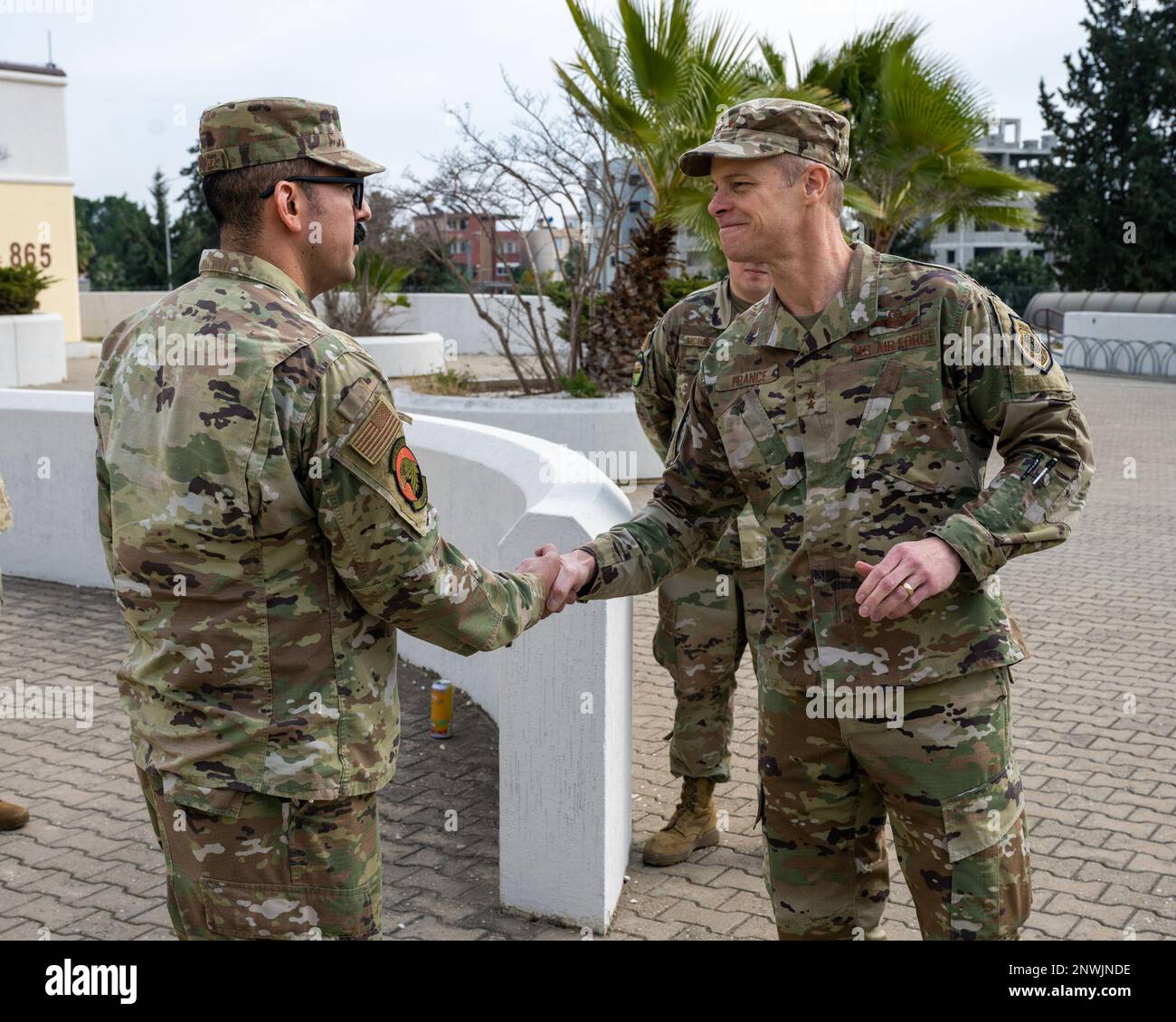 U.S. Air Force Maj. Gen. Derek C. France, Third Air Force commander ...