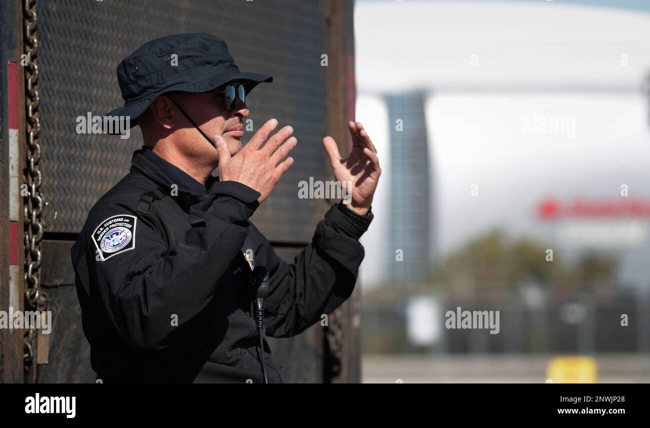 A U.S. Customs and Border Protection officer with the Office of Field ...