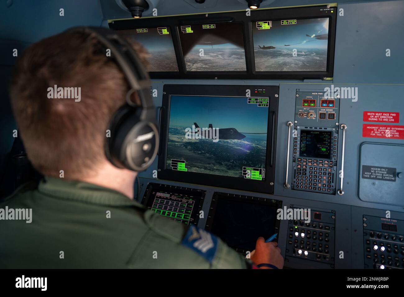 Royal Air Force mission systems operator, monitors and directs the air ...