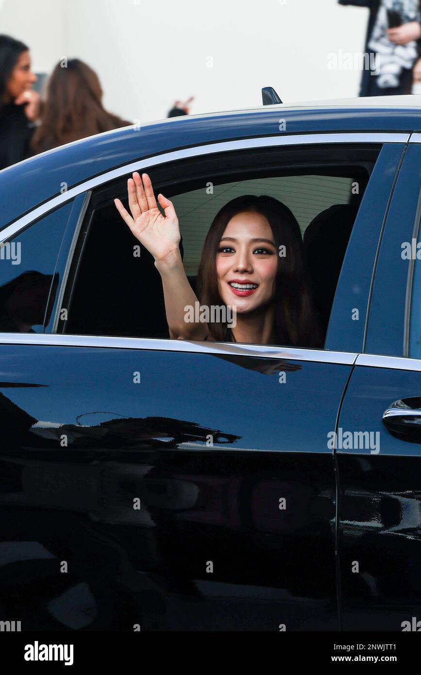 Paris, France. February 28, 2023, Jisoo attends of the Dior show during ...