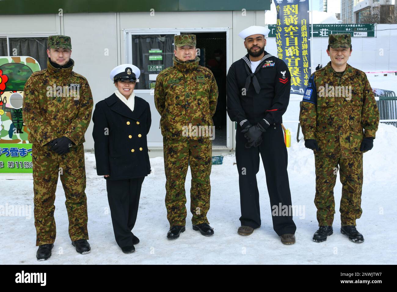 SAPPORO, Japan (Feb. 7, 2023) - Sailors, assigned to Naval Air Facility ...