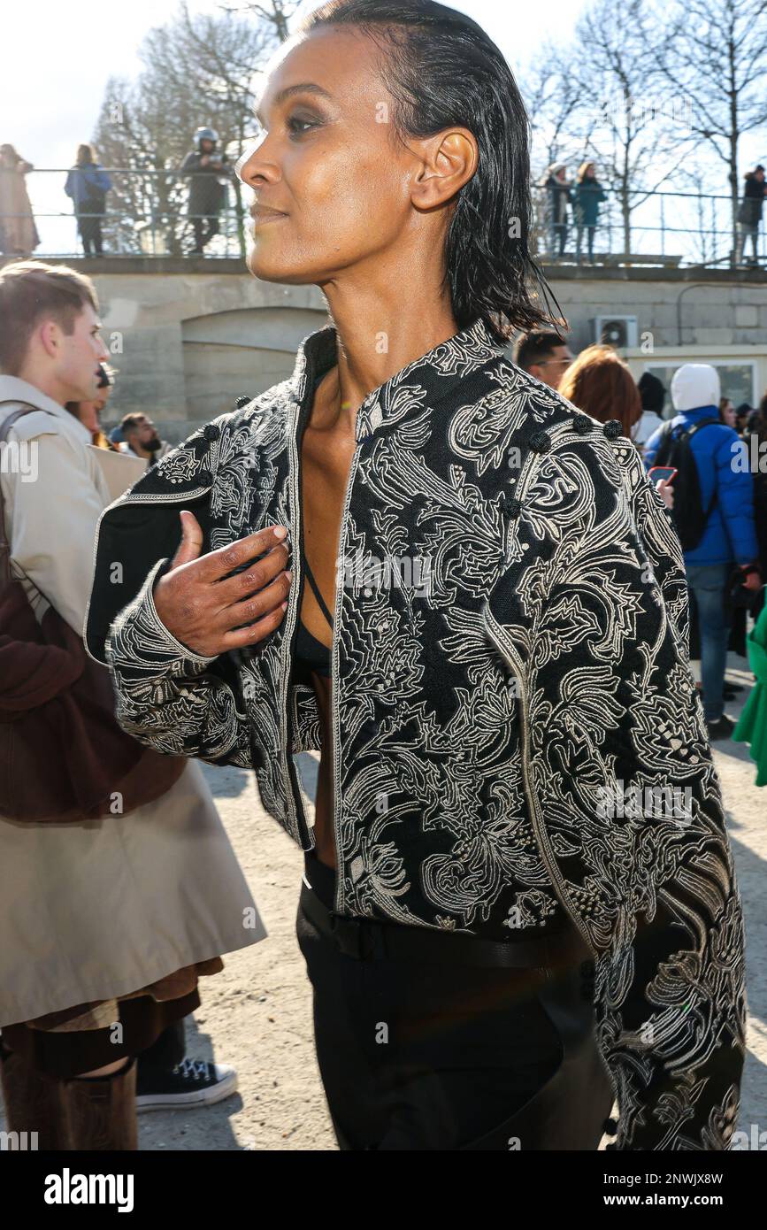 Paris, France. February 28, 2023, Liya Kebede attends of the Dior show during Paris Fashion Week ...