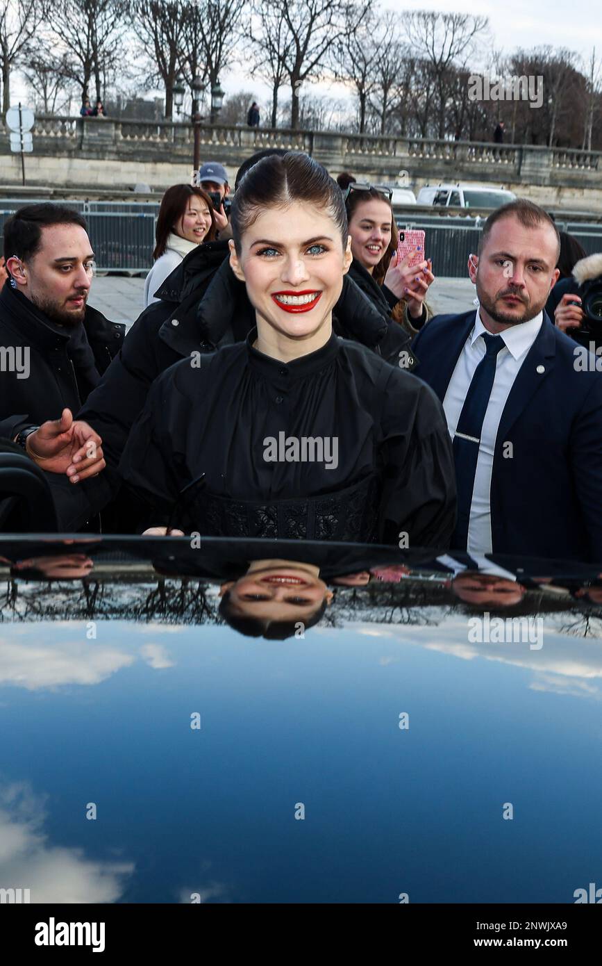 Paris, France. 28th Feb, 2023. Alexandra Daddario attends of the Dior ...