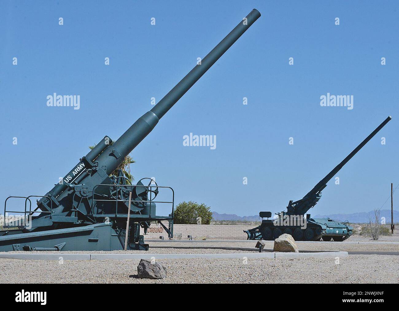 One of the two, original, iconic "big guns" at U.S. Army Yuma Proving ...