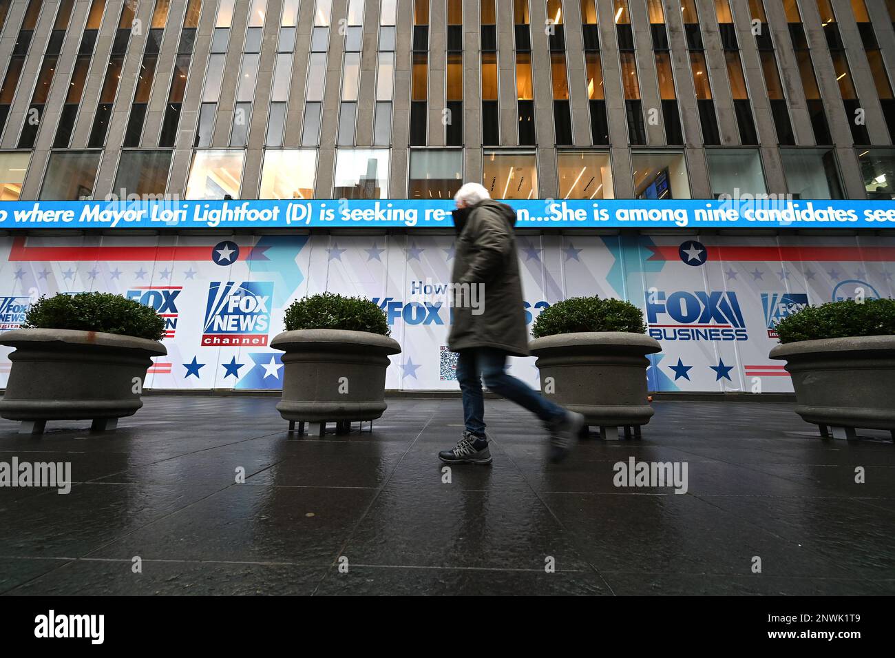 New York, USA. 28th Feb, 2023. Exterior view of News Corp. Building and ...