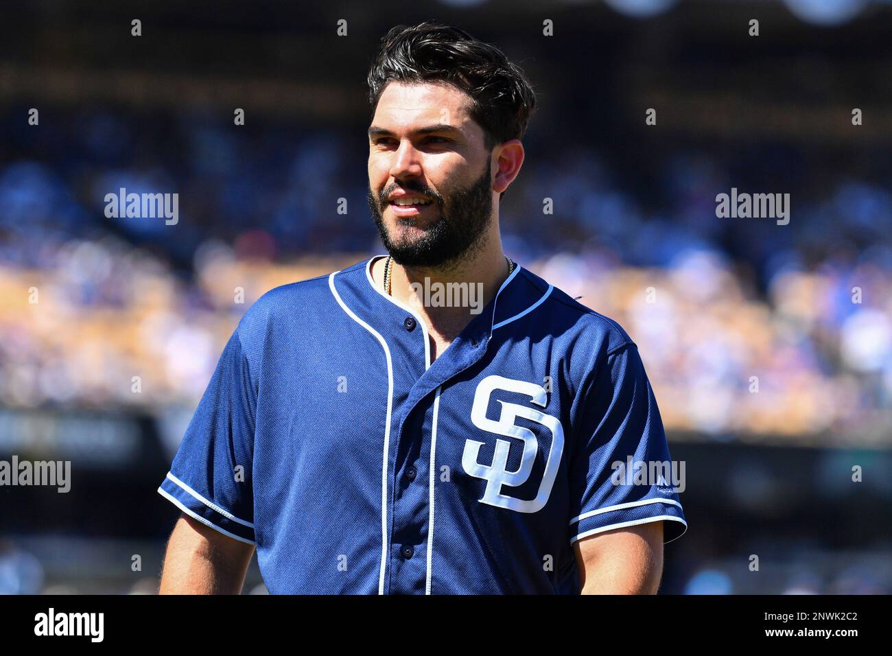 LOS ANGELES, CA - SEPTEMBER 23: San Diego Padres first baseman Eric ...