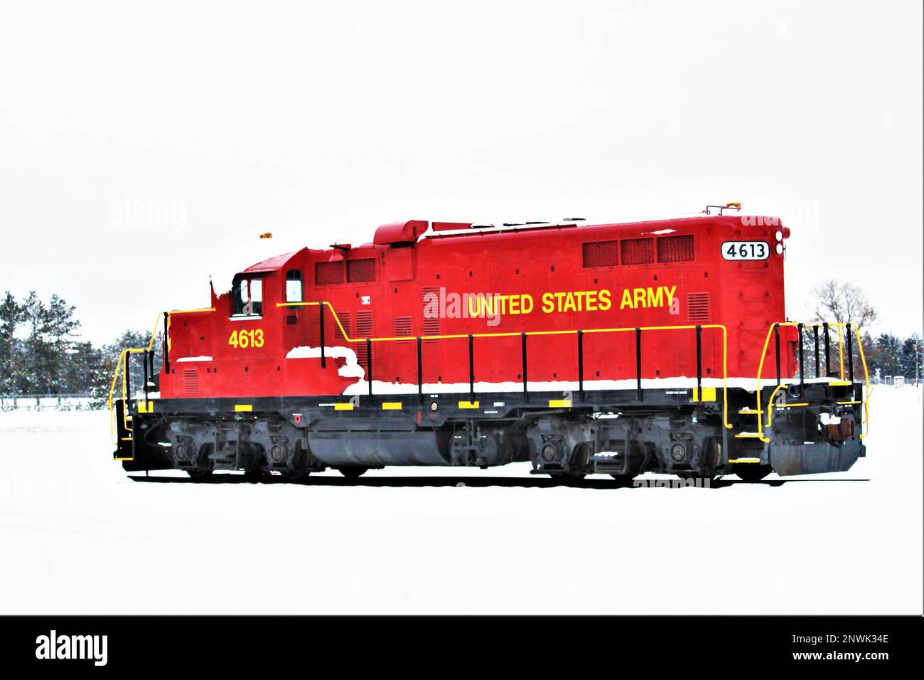 A U.S. Army locomotive used as part of rail operations is shown Jan. 20 ...