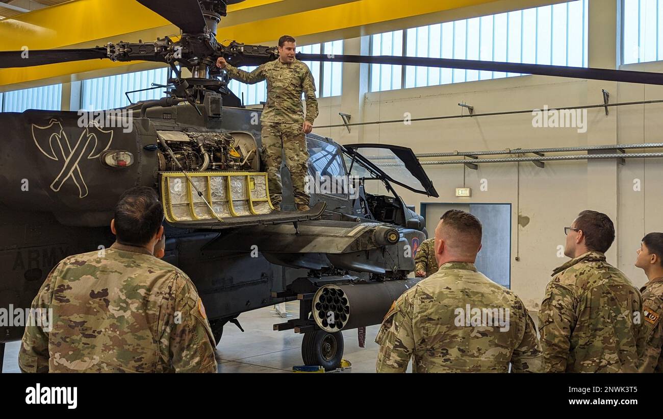 U.S. Army 1st Lt. Sean Schlagel, an aviation officer assigned to Bravo ...