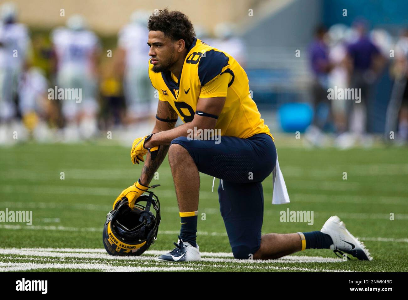 MORGANTOWN, WV - SEPTEMBER 22: West Virginia Mountaineers safety ...