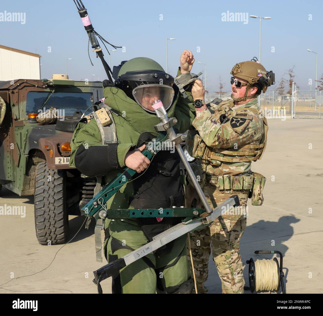 Soldiers with the 718th Ordnance Company, 23rd CBRN Battalion, 2nd ...