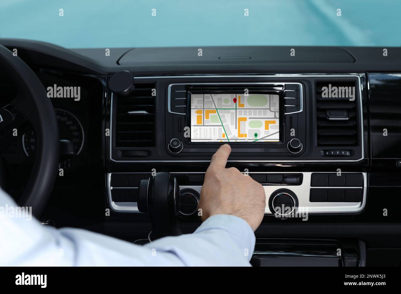 Driving car man digital network hi-res stock photography and images - Alamy