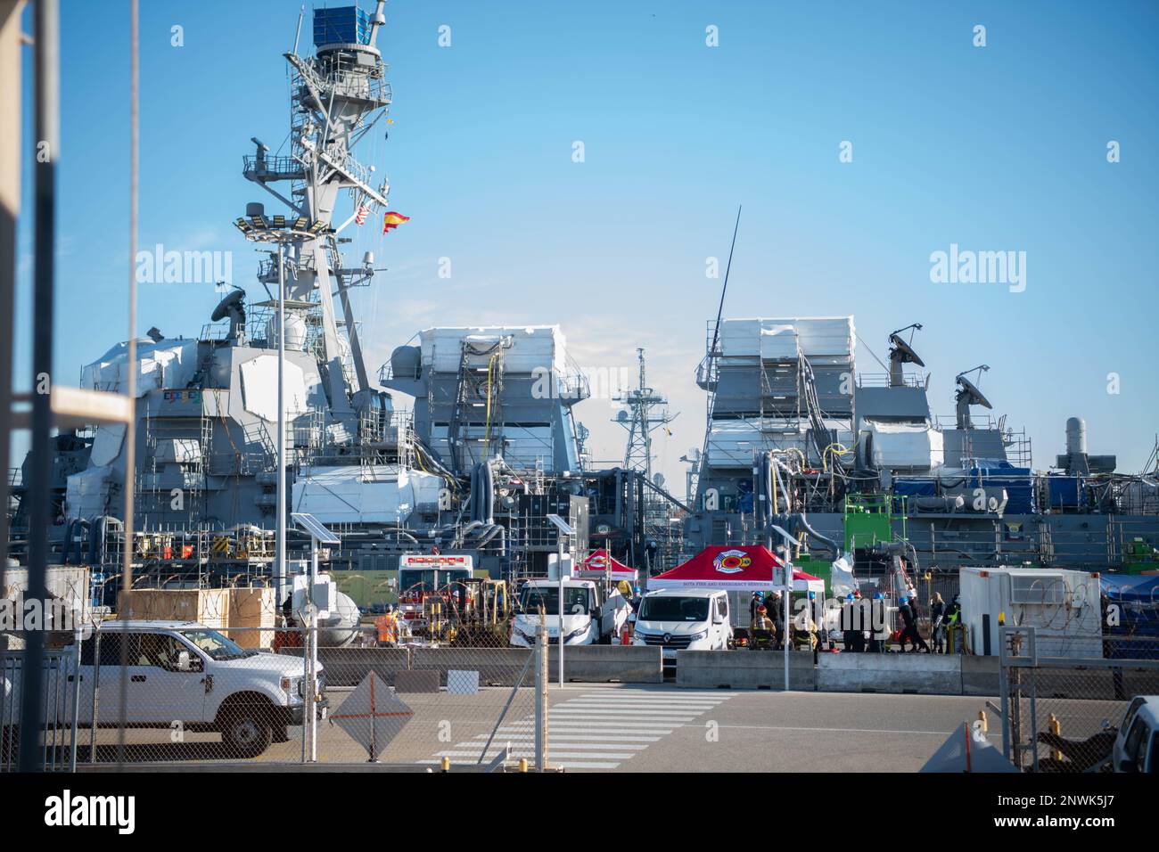 NAVAL STATION ROTA, Spain (January 26, 2022) Emergency personnel ...