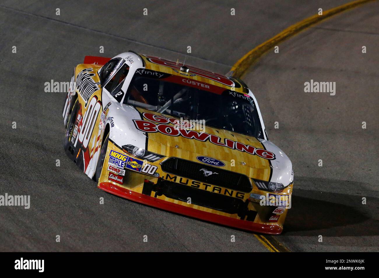 Cole Custer, Stewart-Haas Racing, Ford Mustang Go Bowling during the ...