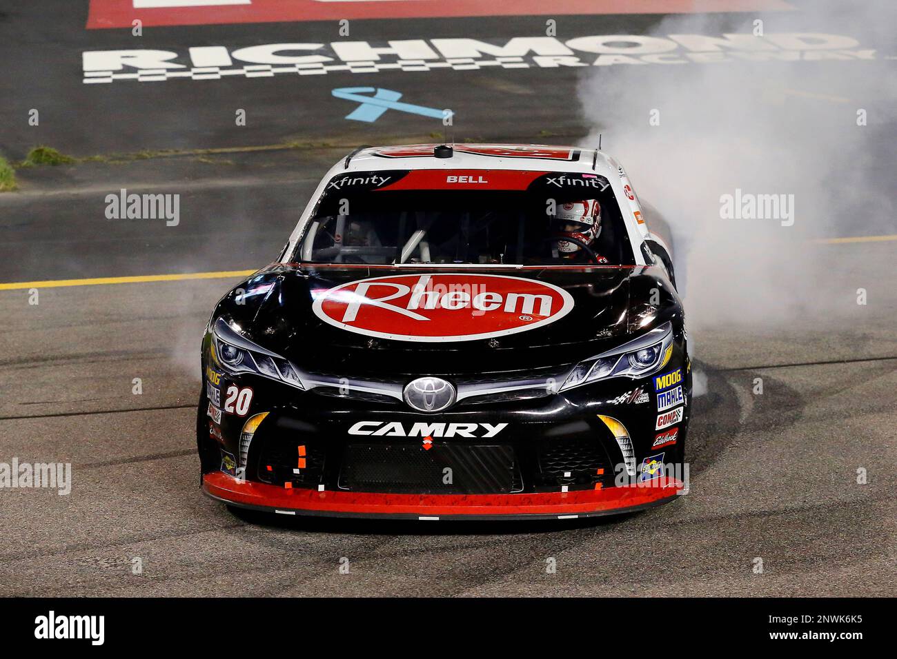 Christopher Bell, Joe Gibbs Racing, Toyota Camry Rheem celebrates his ...