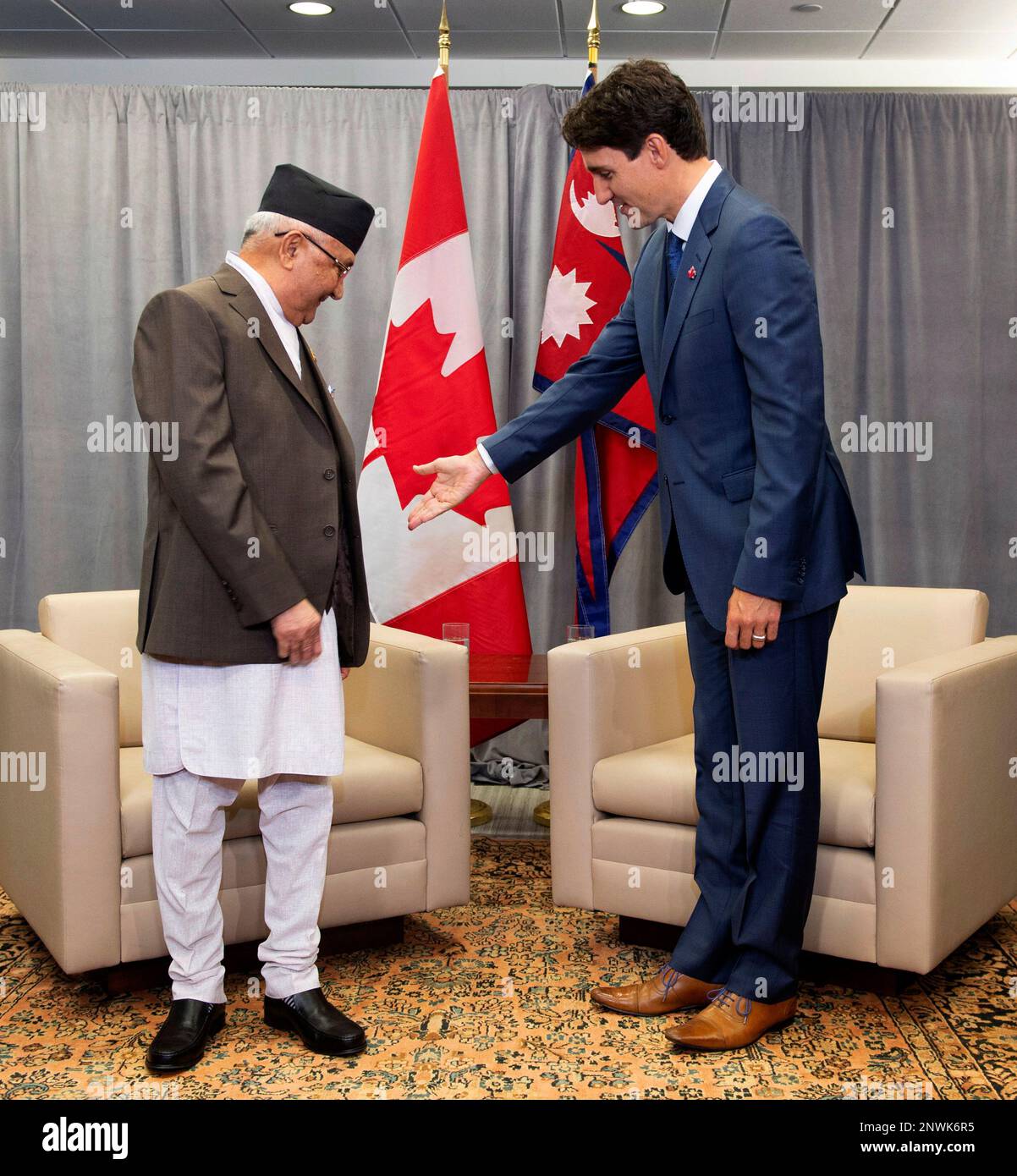 Canadian Prime Minister Justin Trudeau meets with Prime Minister of ...