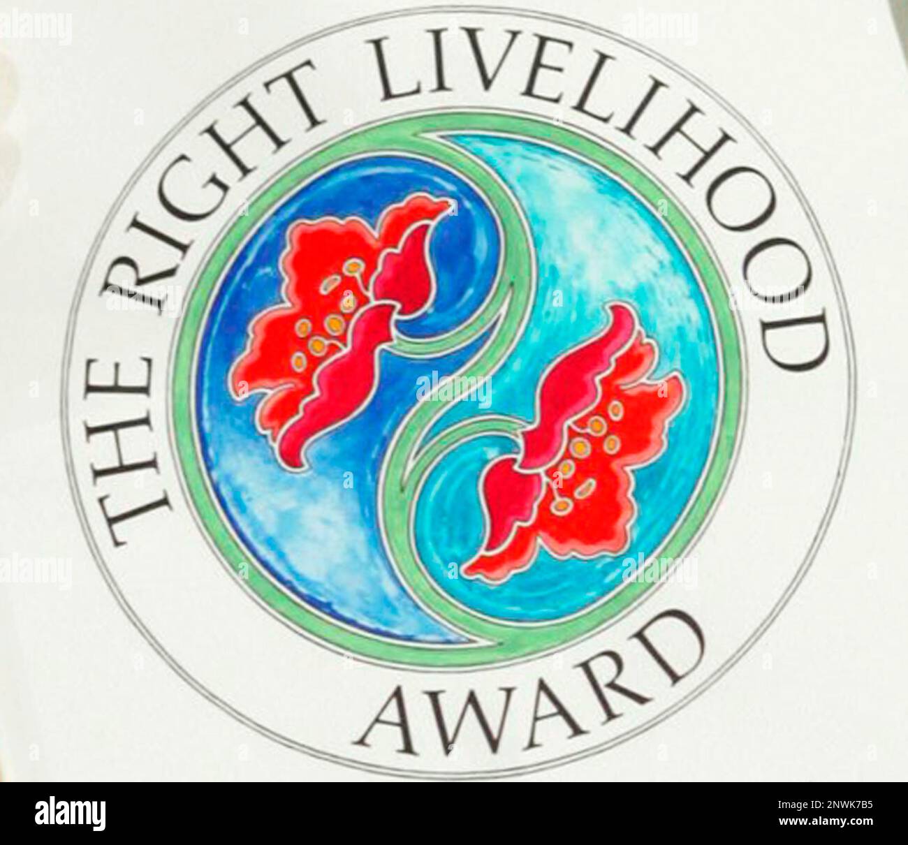 FILE - In this file photo dated Thursday Dec. 9, 2004, the Logo of The Right Livelihood Award ...