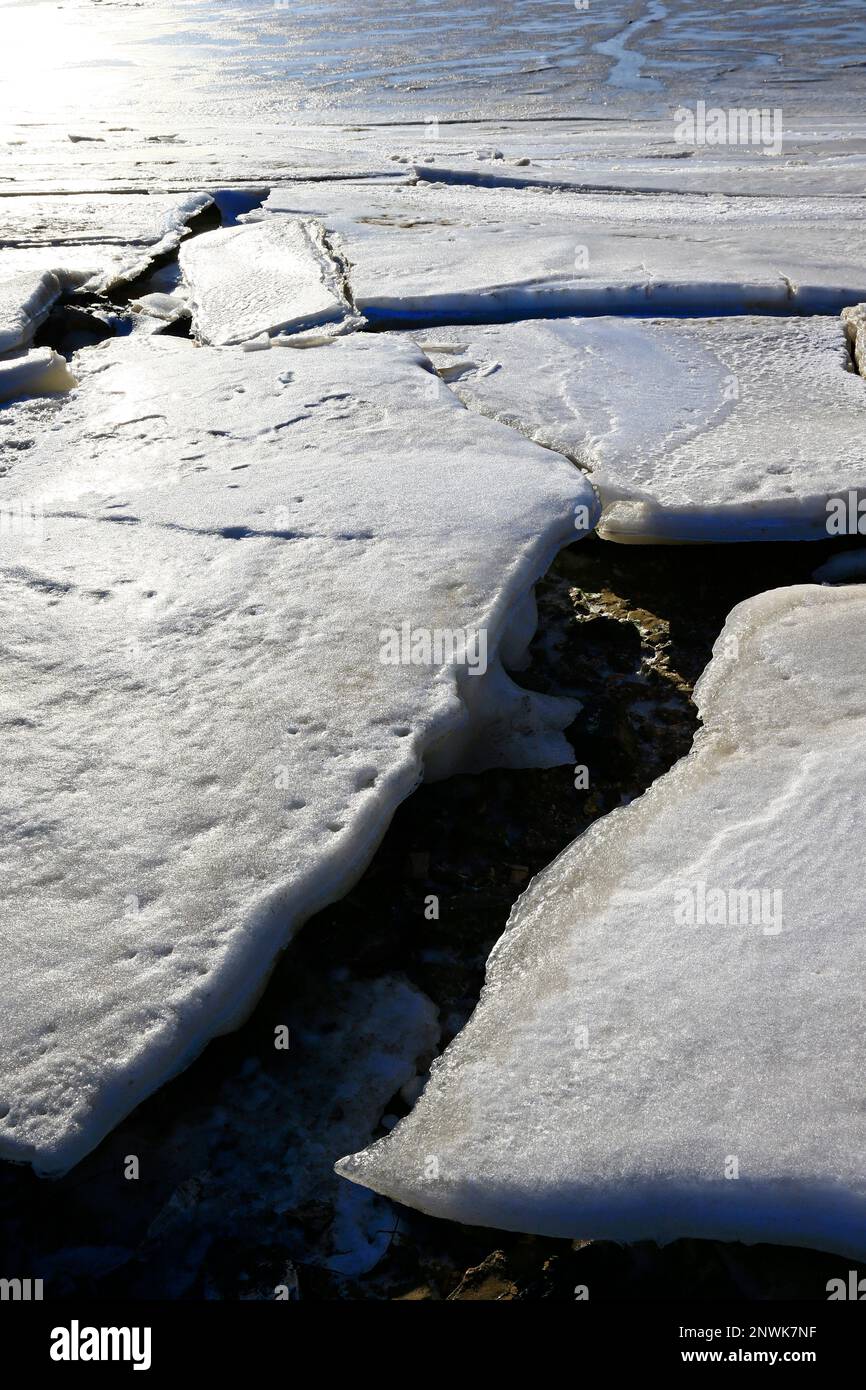 The winter sea ice Stock Photo - Alamy