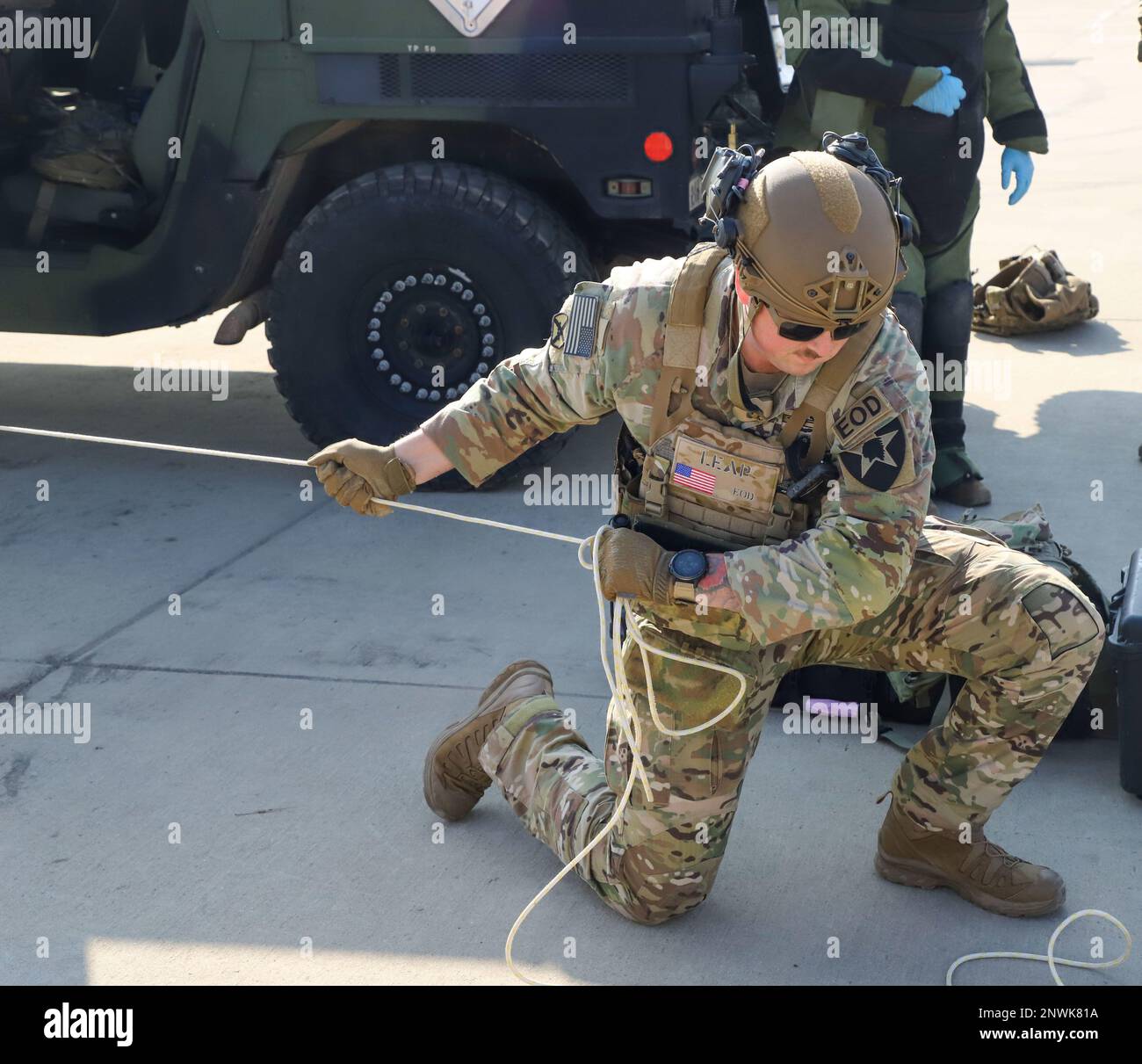 Soldiers with the 718th Ordnance Company, 23rd CBRN Battalion, 2nd ...