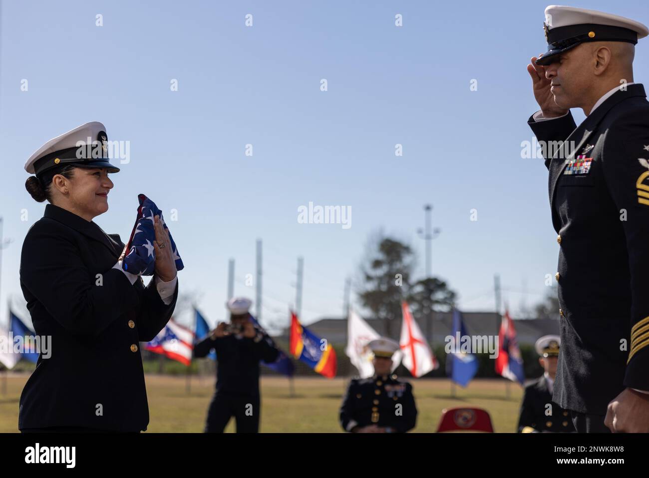 U.S. Navy Command Master Chief Petty Officer Carrie L. Weser, Command ...