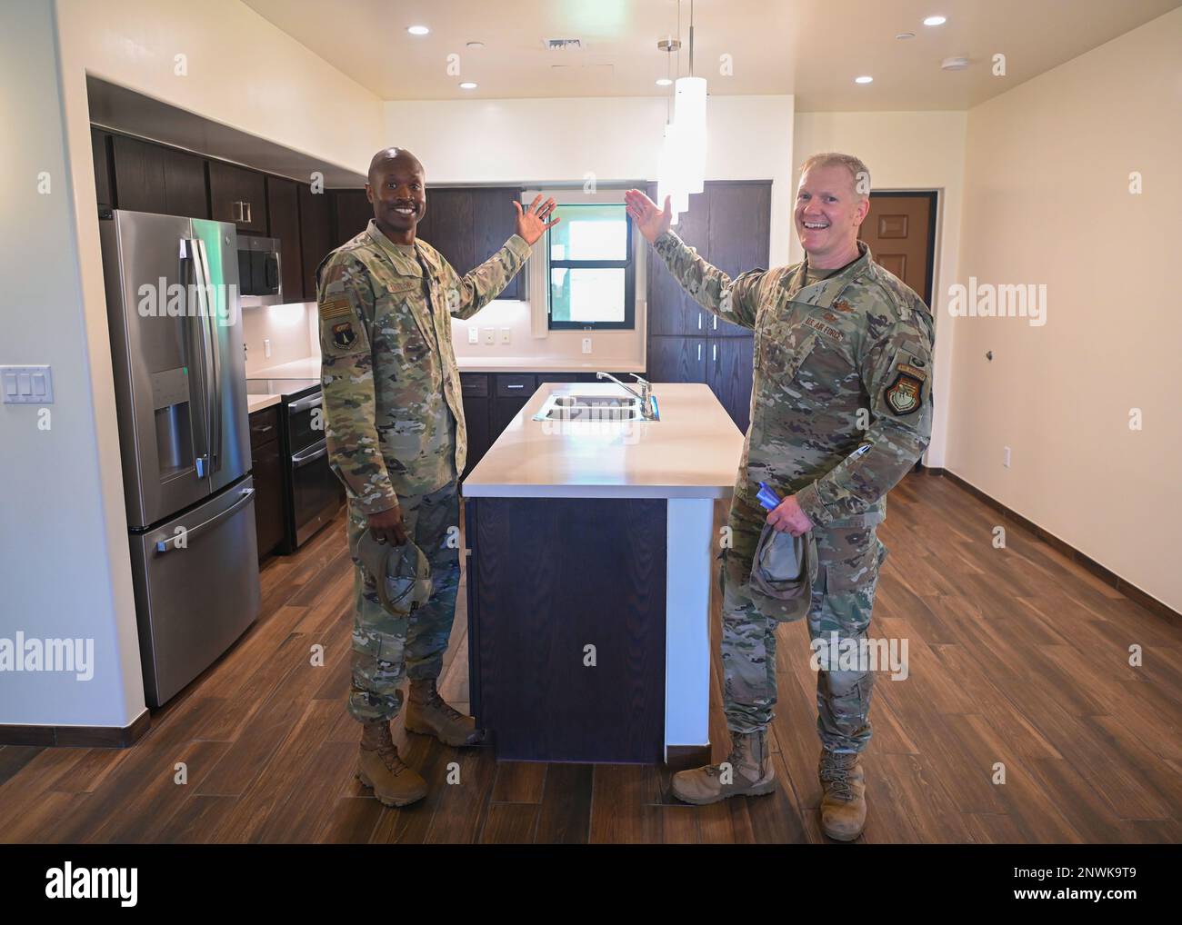 U.S. Air Force Brig. Gen. Paul Birch, commander of the 36th Wing, and U ...