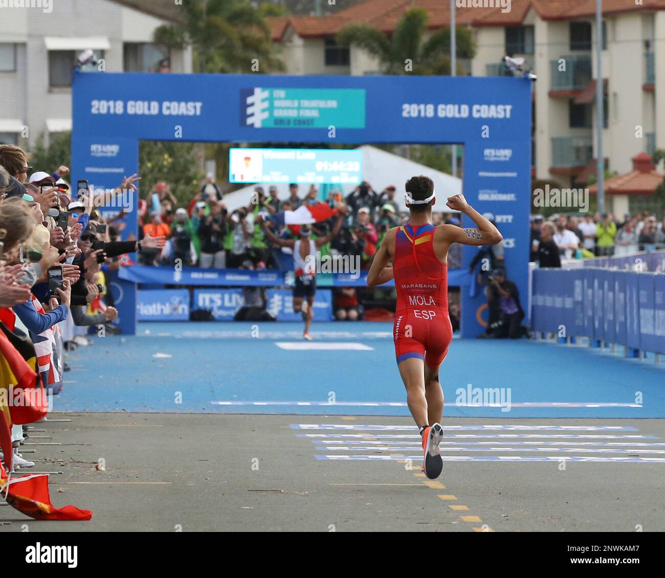 Mario Mola Díaz, of Spain, places 2nd at the Elite Men Triathlon World ...