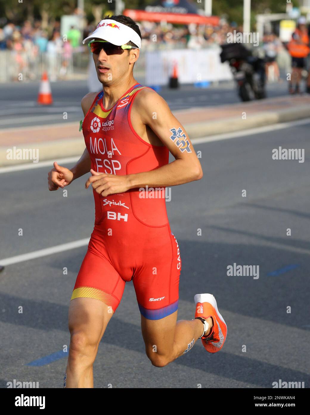 Mario Mola Díaz, of Spain, places 2nd at the Elite Men Triathlon World ...