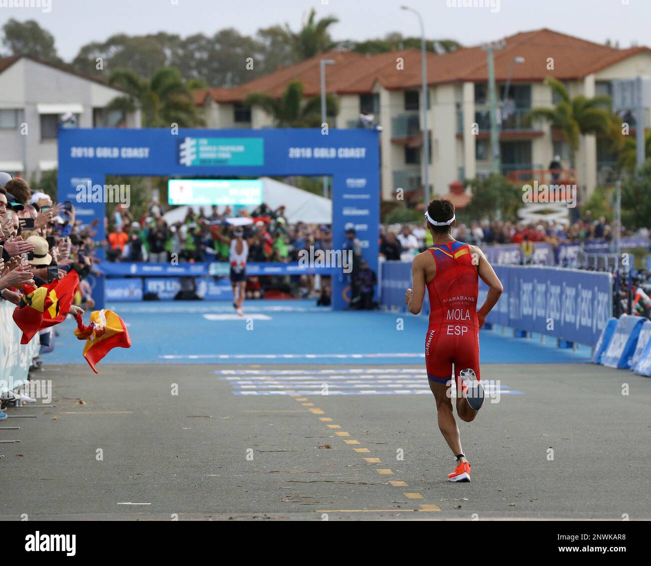 Mario Mola Díaz, of Spain, places 2nd at the Elite Men Triathlon World ...