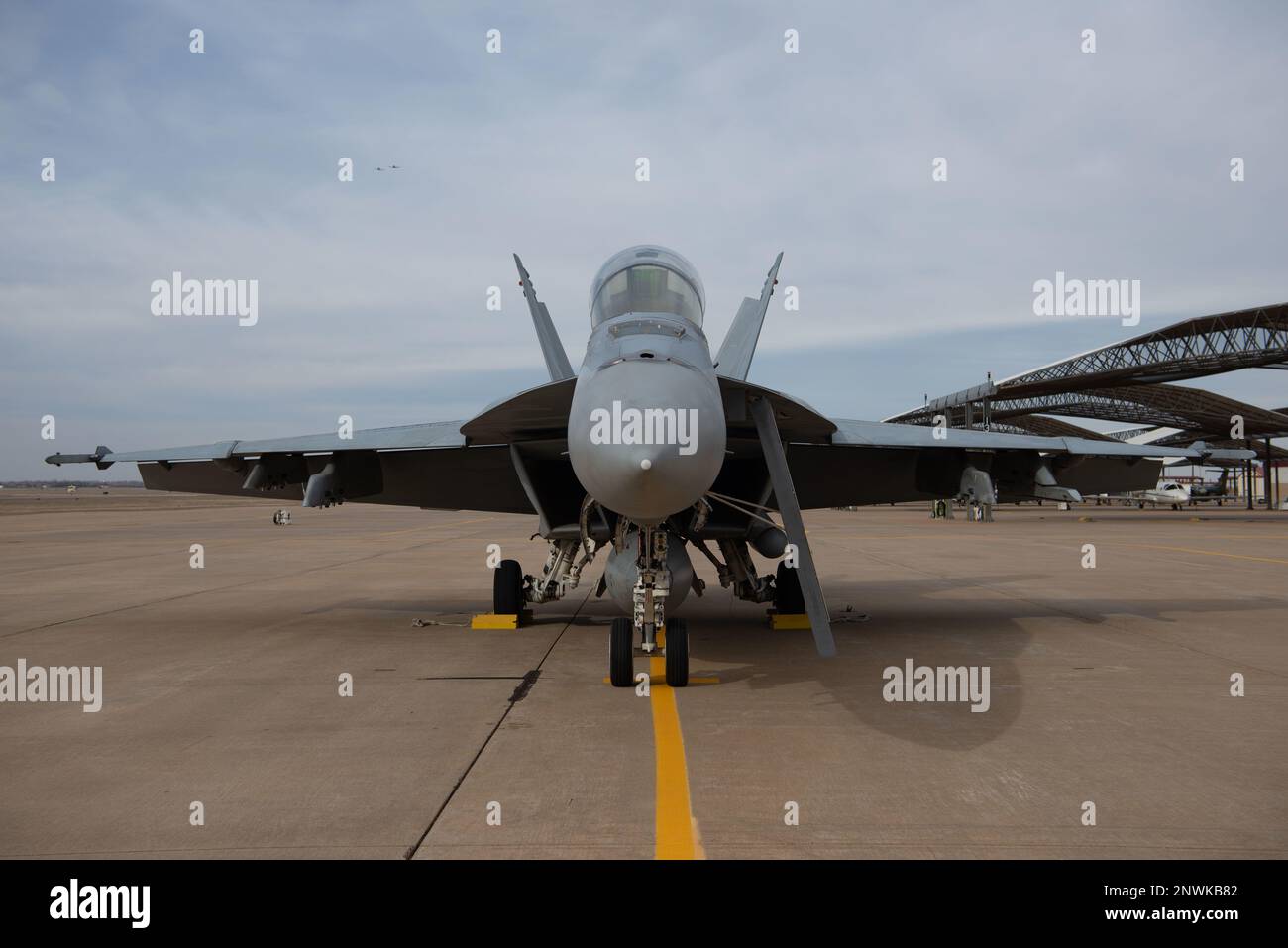 An F/A-18 SuperHornet from Naval Air Station Lemoore, Calif. visits at ...