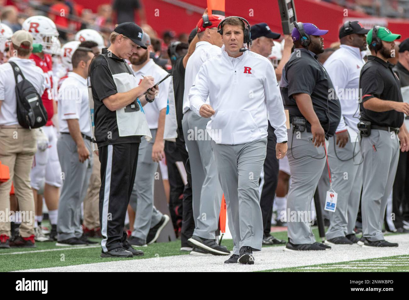 PISCATAWAY, NJ - SEPTEMBER 22: Rutgers Scarlet Knights head coach Chris ...