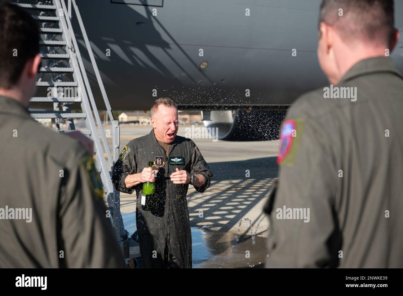 Chief Master Sgt. Tony Parris, 77th Air Refueling Squadron boom ...