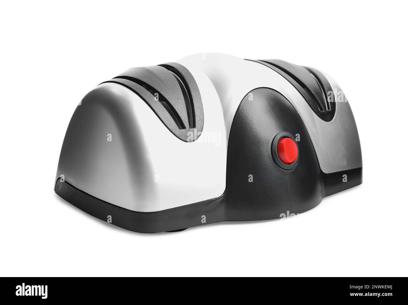 Modern electrical sharpener for knife isolated on white Stock Photo - Alamy