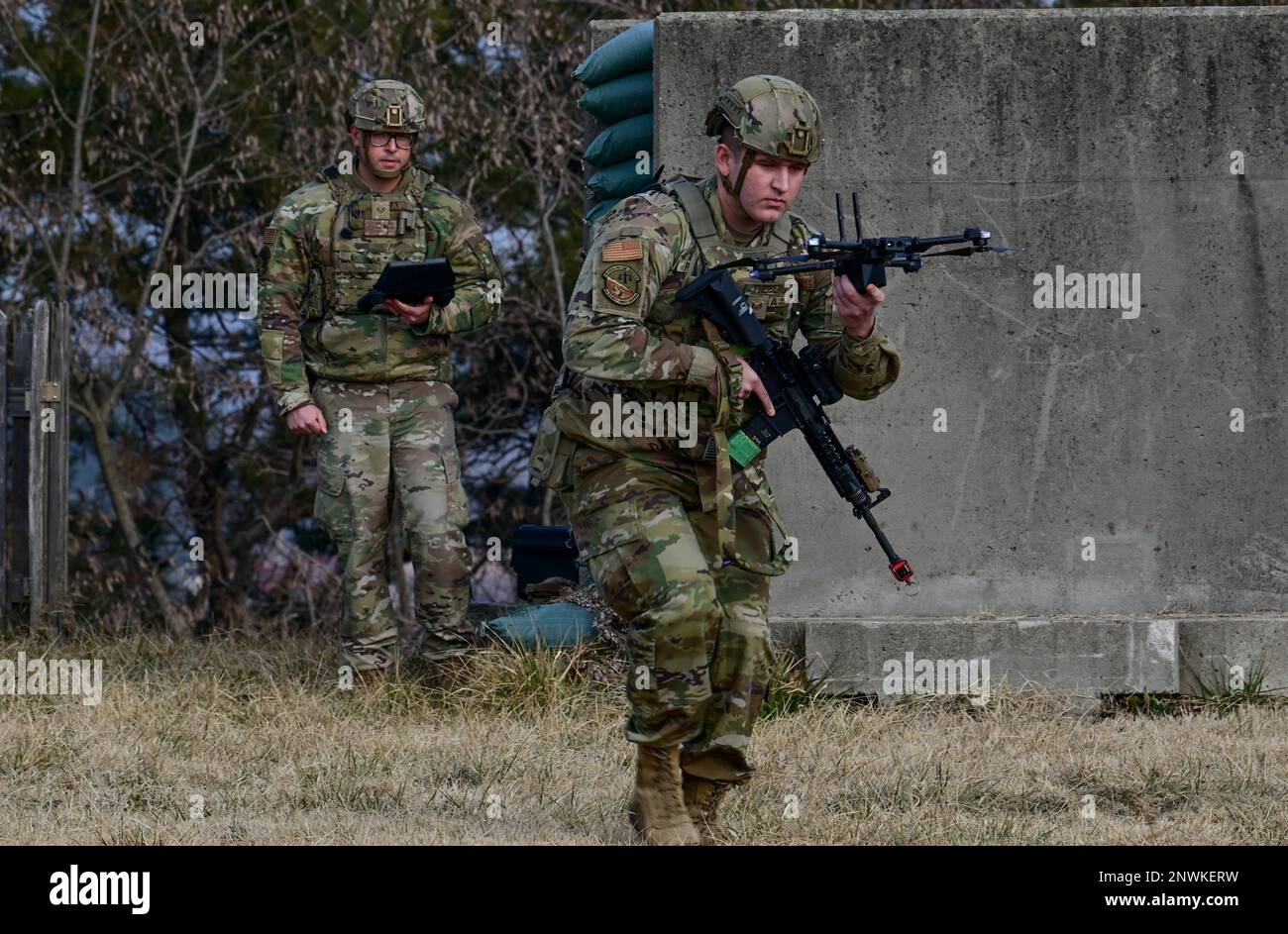 Airmen with the 8th Security Forces Squadron prepare for a small ...