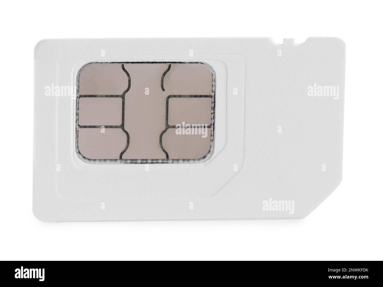 Modern mini SIM card isolated on white Stock Photo - Alamy