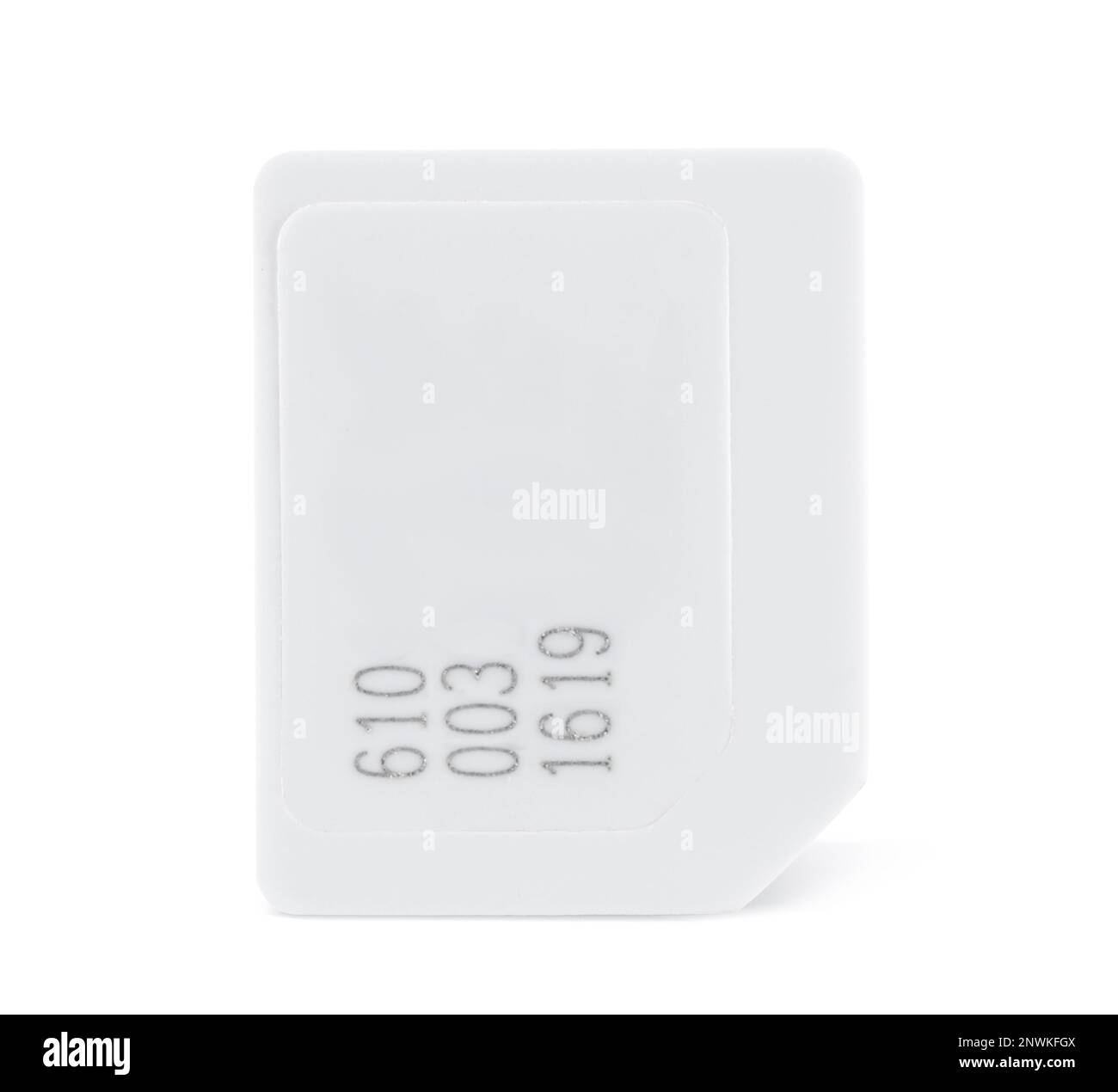 Modern micro SIM card isolated on white Stock Photo - Alamy