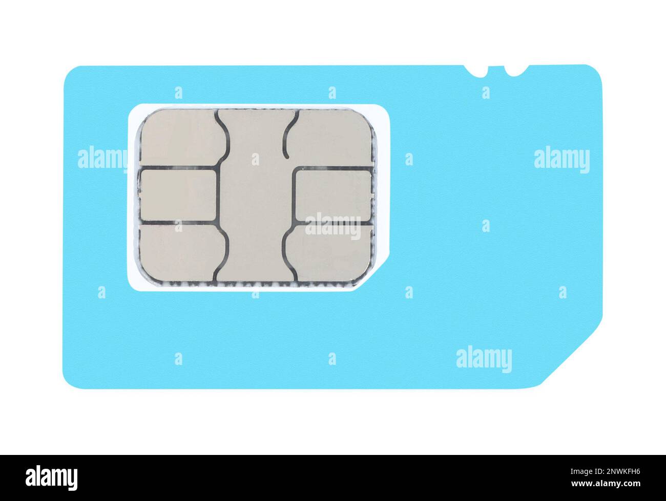 Mini SIM card isolated on white, top view Stock Photo - Alamy