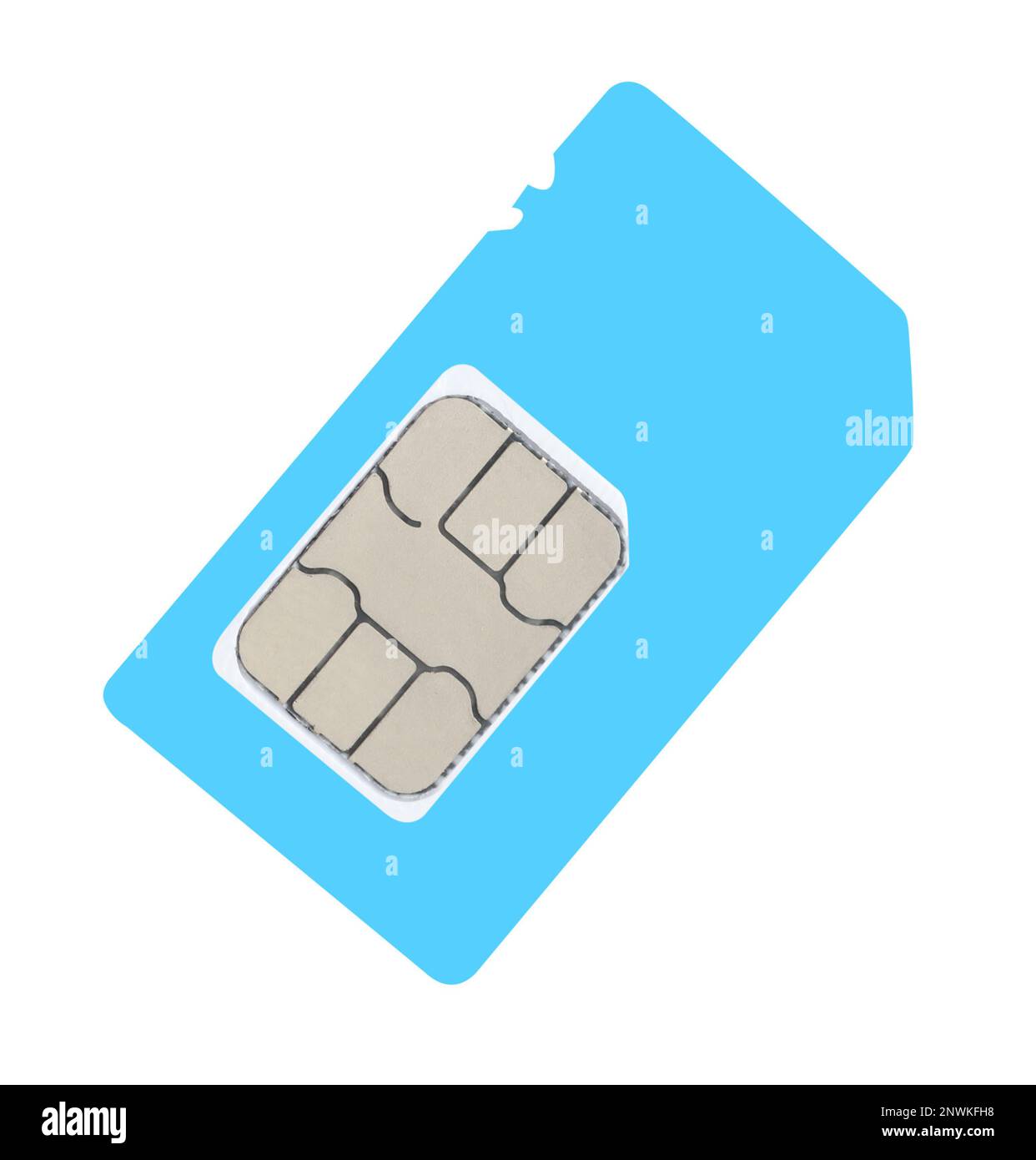 Modern color SIM card isolated on white Stock Photo - Alamy