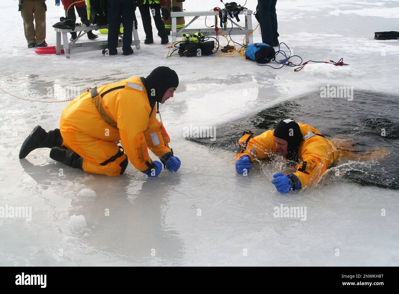Surface ice rescue training hi-res stock photography and images - Alamy