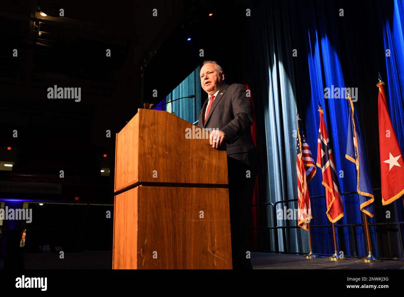 Minnesota Gov. Tim Walz delivers his remarks on the importance of the ...