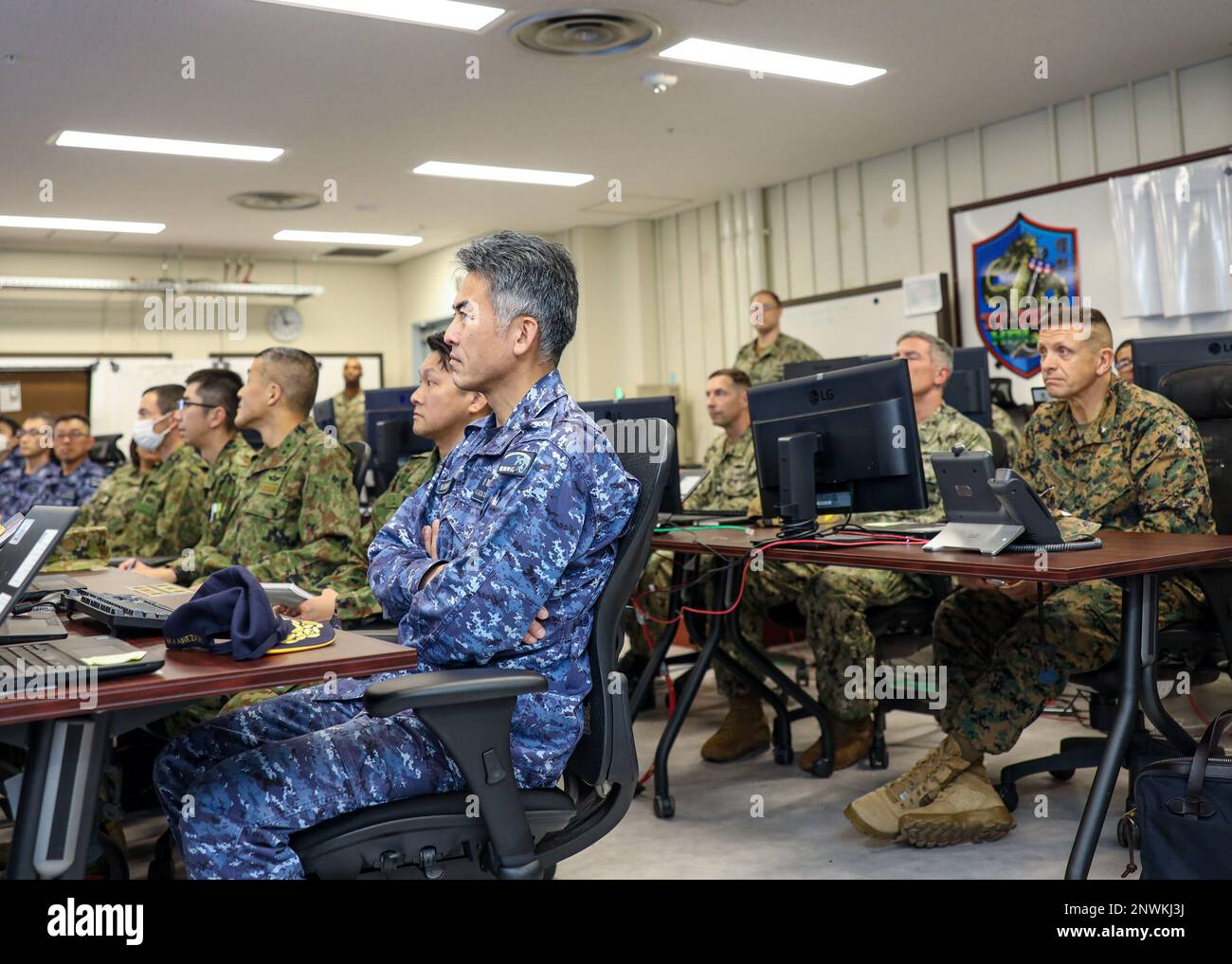 Japanese Maritime Self-Defense Force Rear Admiral Motoyuki Kanezashi ...