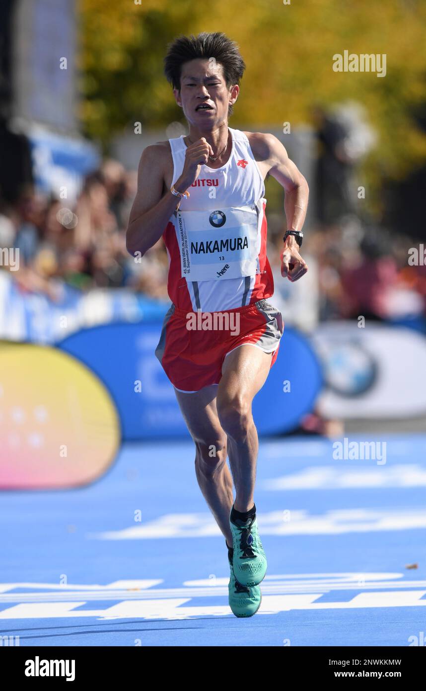 Shogo Nakamura (JPN) places fourth in 2:08:16 during the 45th Berlin ...