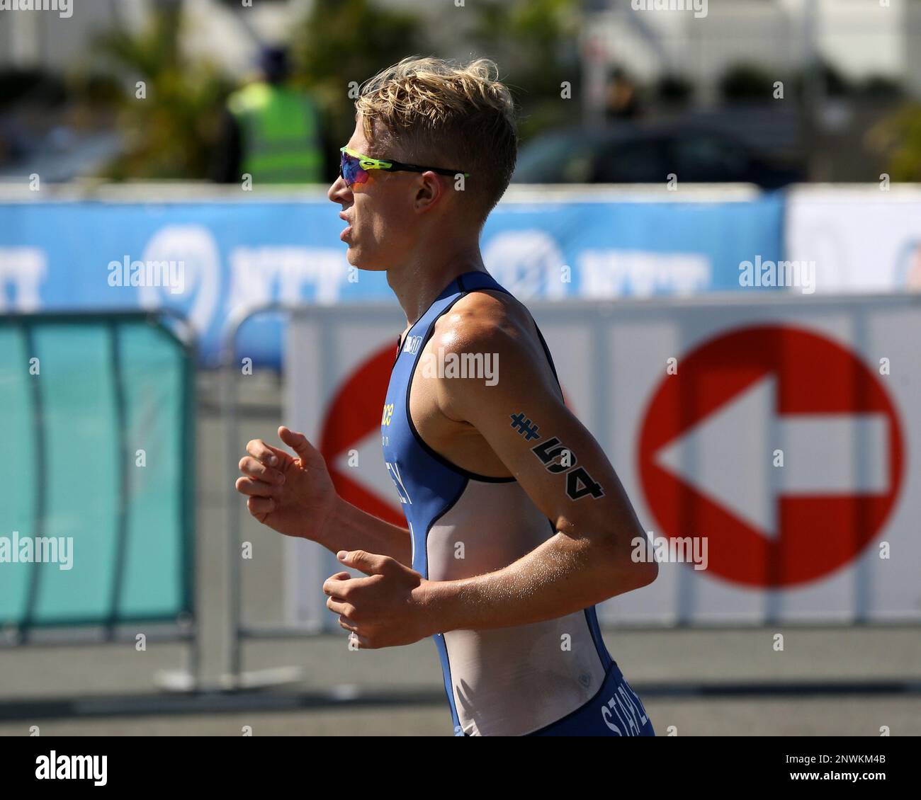 Max Stapley, of Australia, at the U23 Men Triathlon World Championship ...