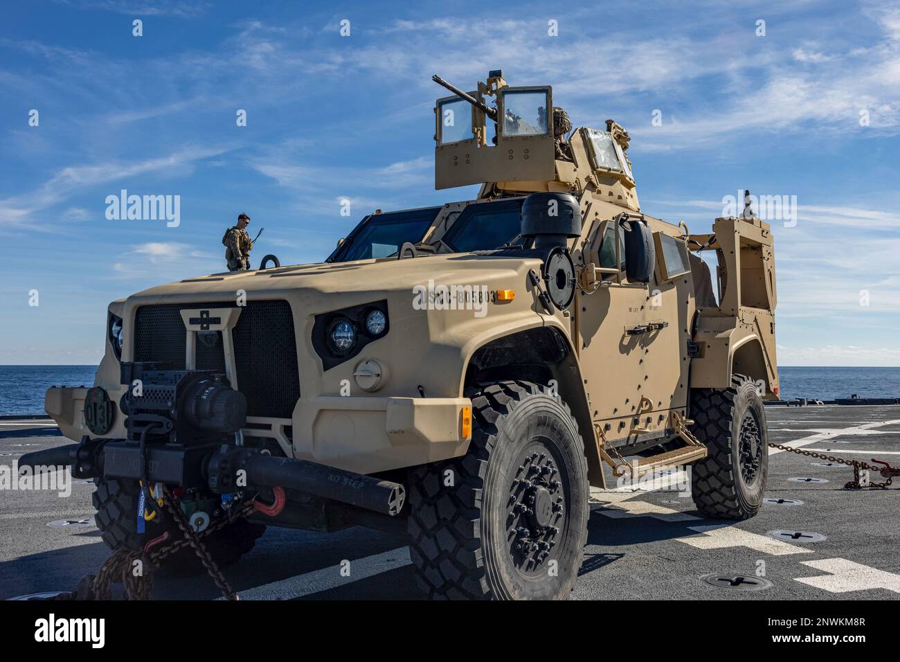 A U.S. Marine Corps a machine gunner with Battalion Landing Team 1/6 ...