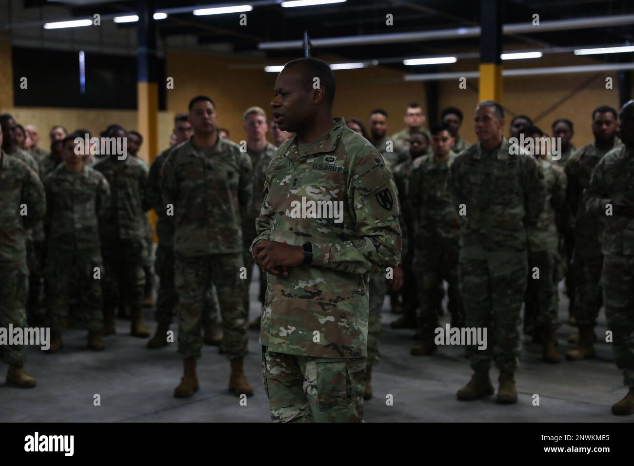 U.S. Army Maj. Gen. James M. Smith, Commanding General of the 21st Theater Sustainment Command ...