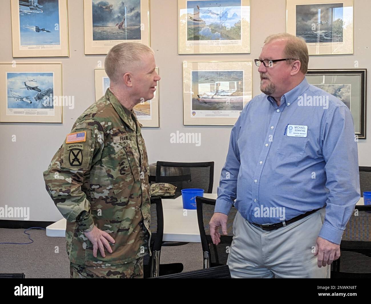 Lt. Gen. Patrick Frank, U.S. Army Central commanding general, speaks ...