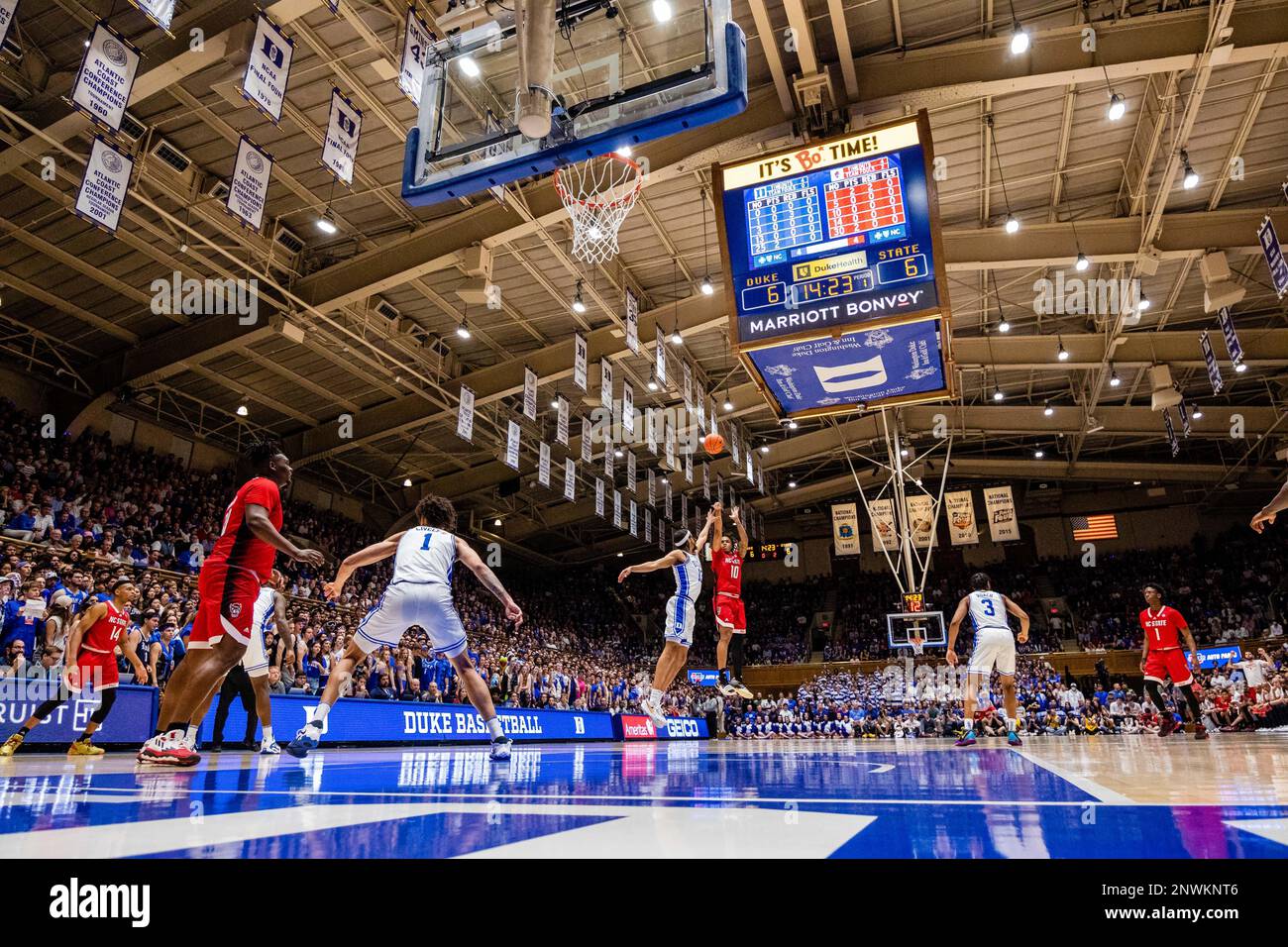 Durham, NC, USA. 28th Feb, 2023. Duke Blue Devils guard Jacob Grandison ...
