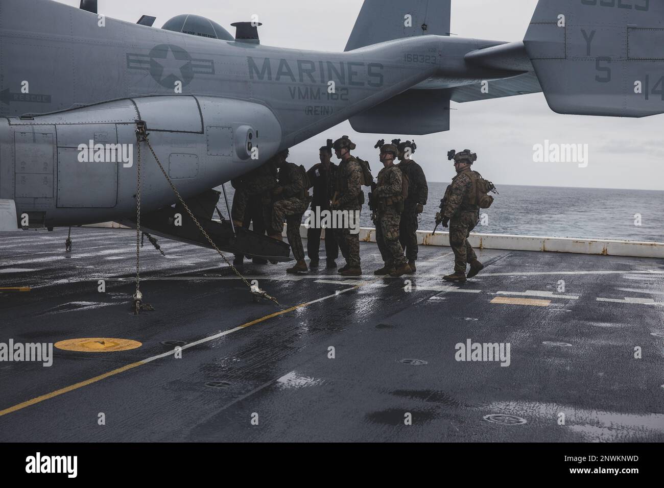 U.S. Marines with V 1/6 Charlie Company, 26th Marine Expeditionary Unit ...